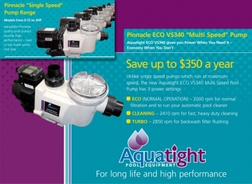 AutoPool - Aquatight Pinnacle Eco Multi Speed | Pool Equipment Price ...